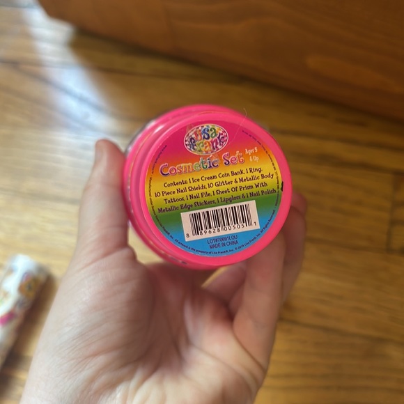 Lisa Frank | Other | Lisa Frank Ice Cream Cone Bank Cosmetic Set | Poshmark